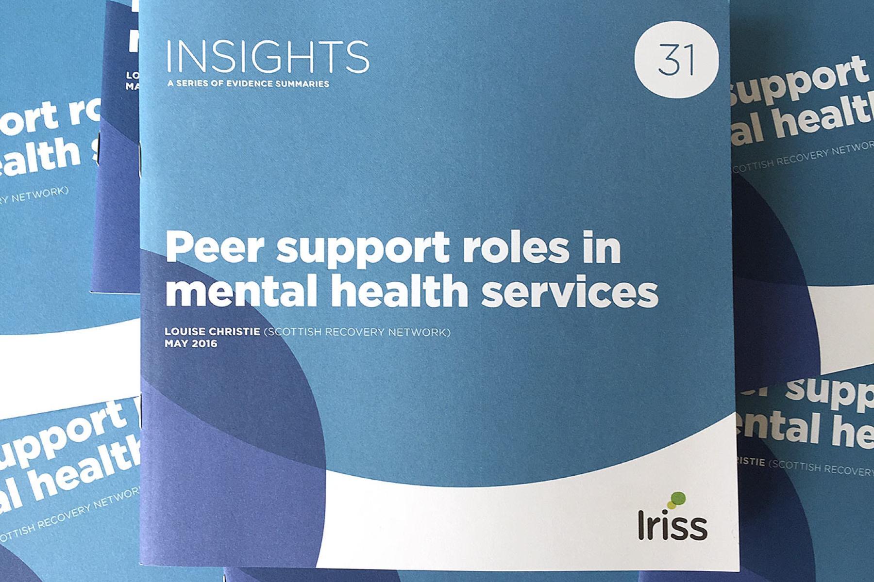 Peer support roles in mental health services | Iriss