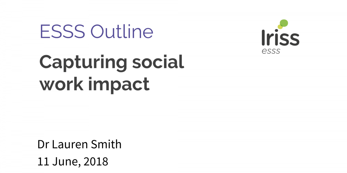 Capturing social work impact | Iriss